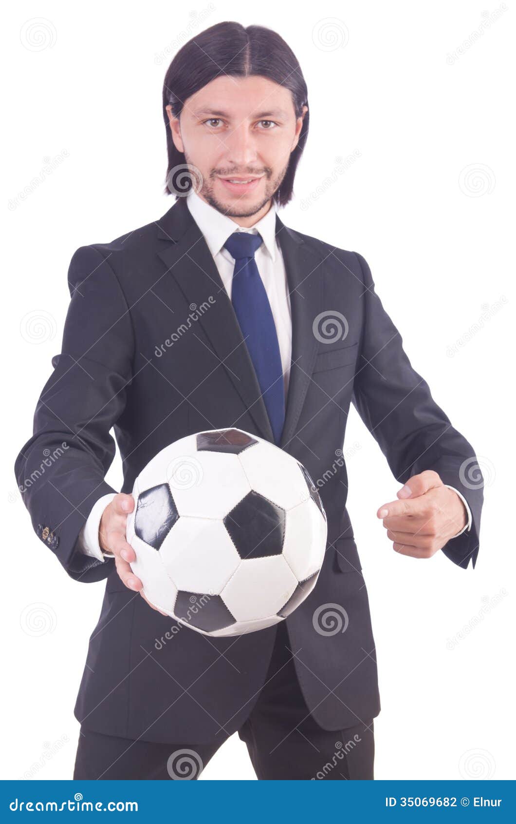 Man with football stock photo. Image of caucasian, holding - 35069682