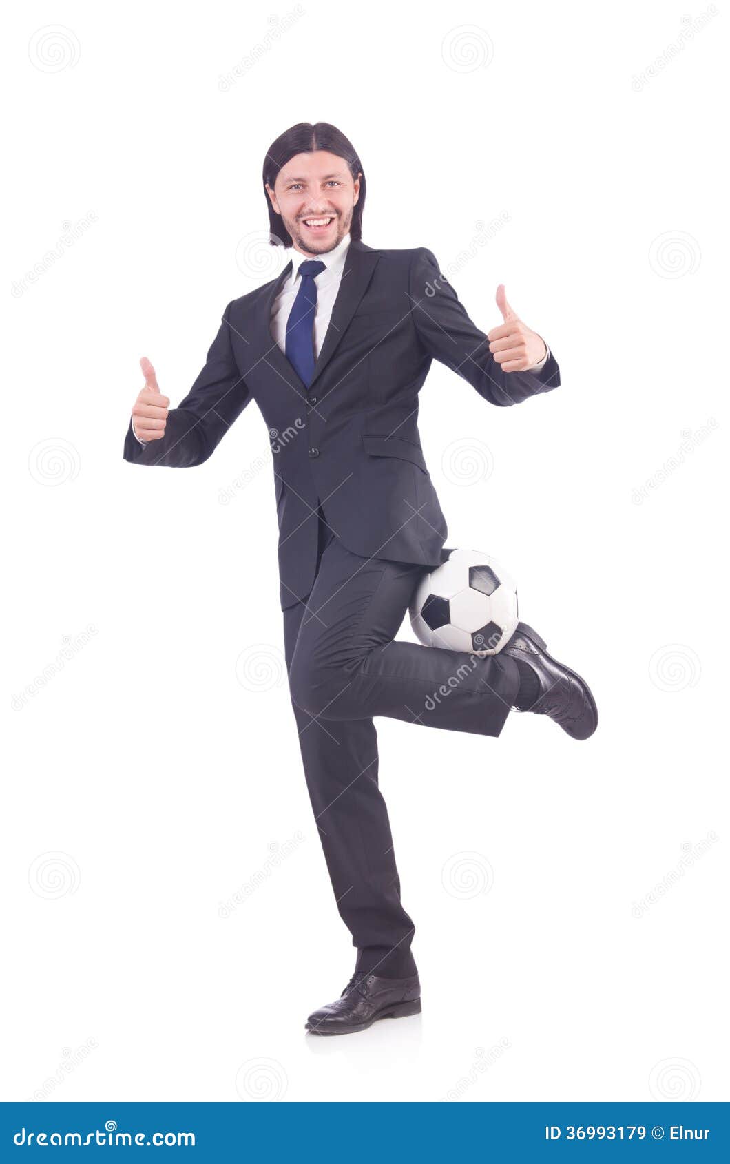 Man with football stock image. Image of game, manager - 36993179