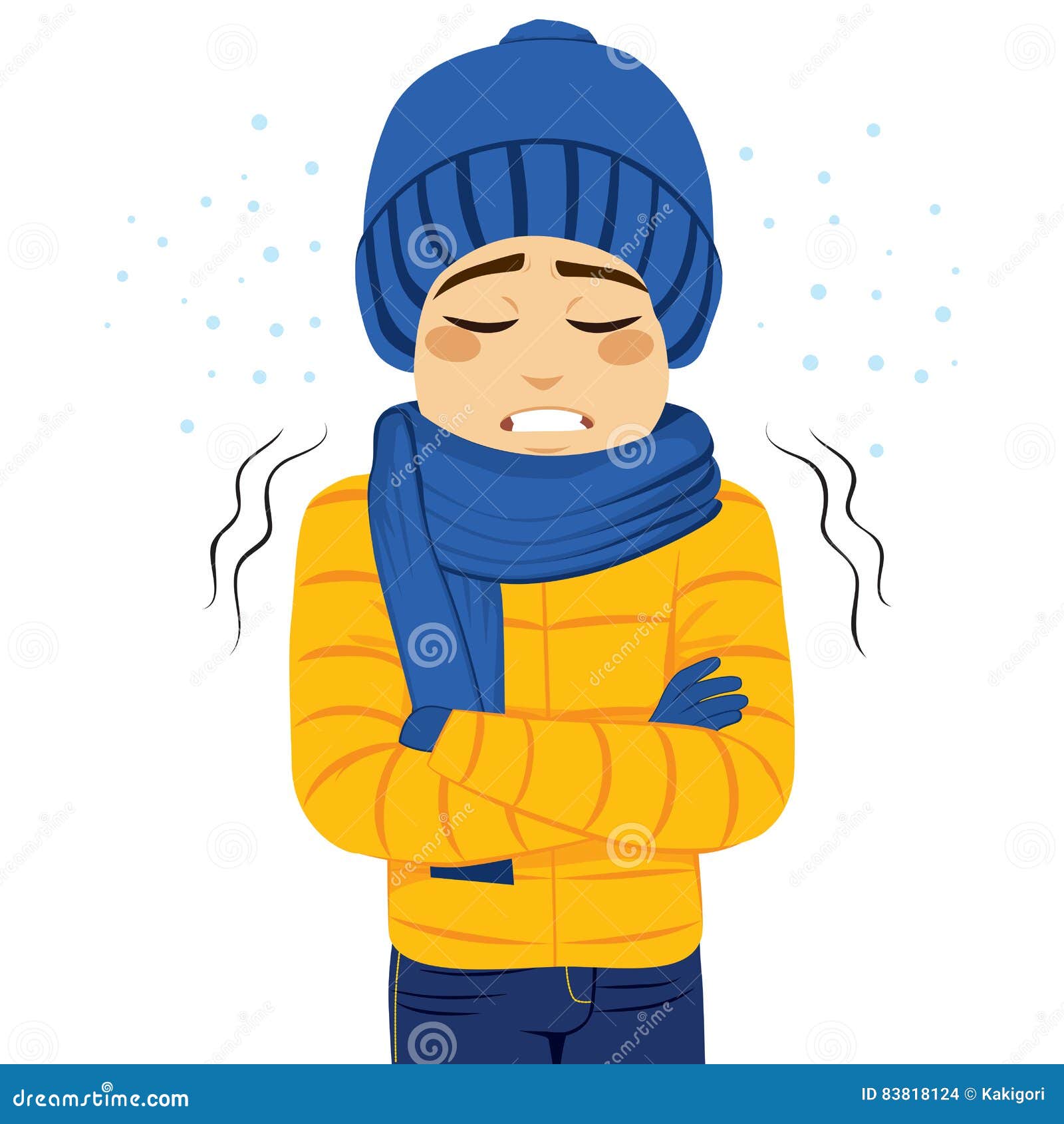 Clipart Of Person Shivering
