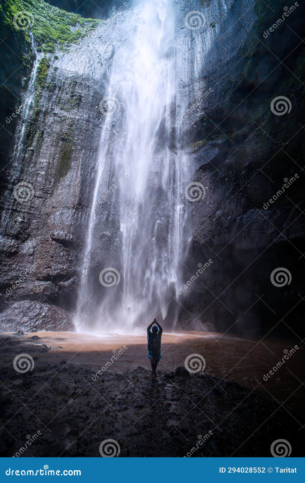 Madakaripura Waterfall is the Tallest Waterfall in Java,Indonesia Stock ...