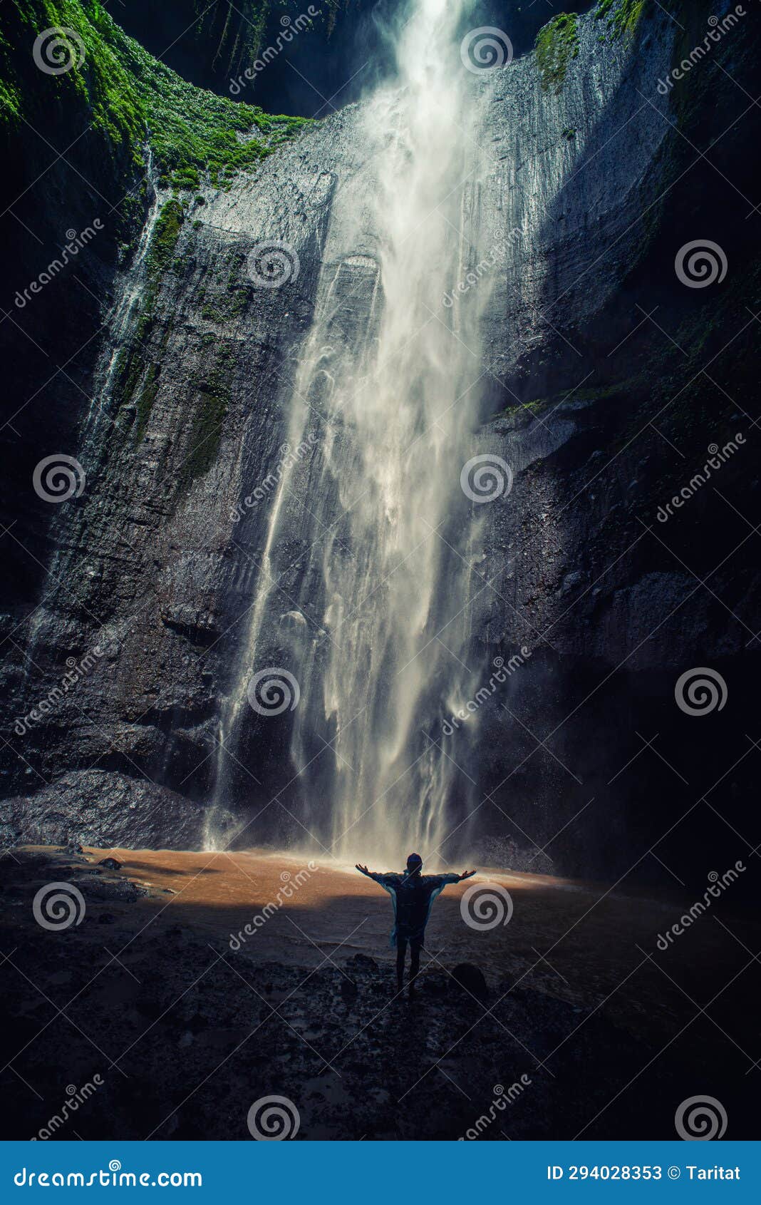 Madakaripura Waterfall is the Tallest Waterfall in Java,Indonesia Stock ...
