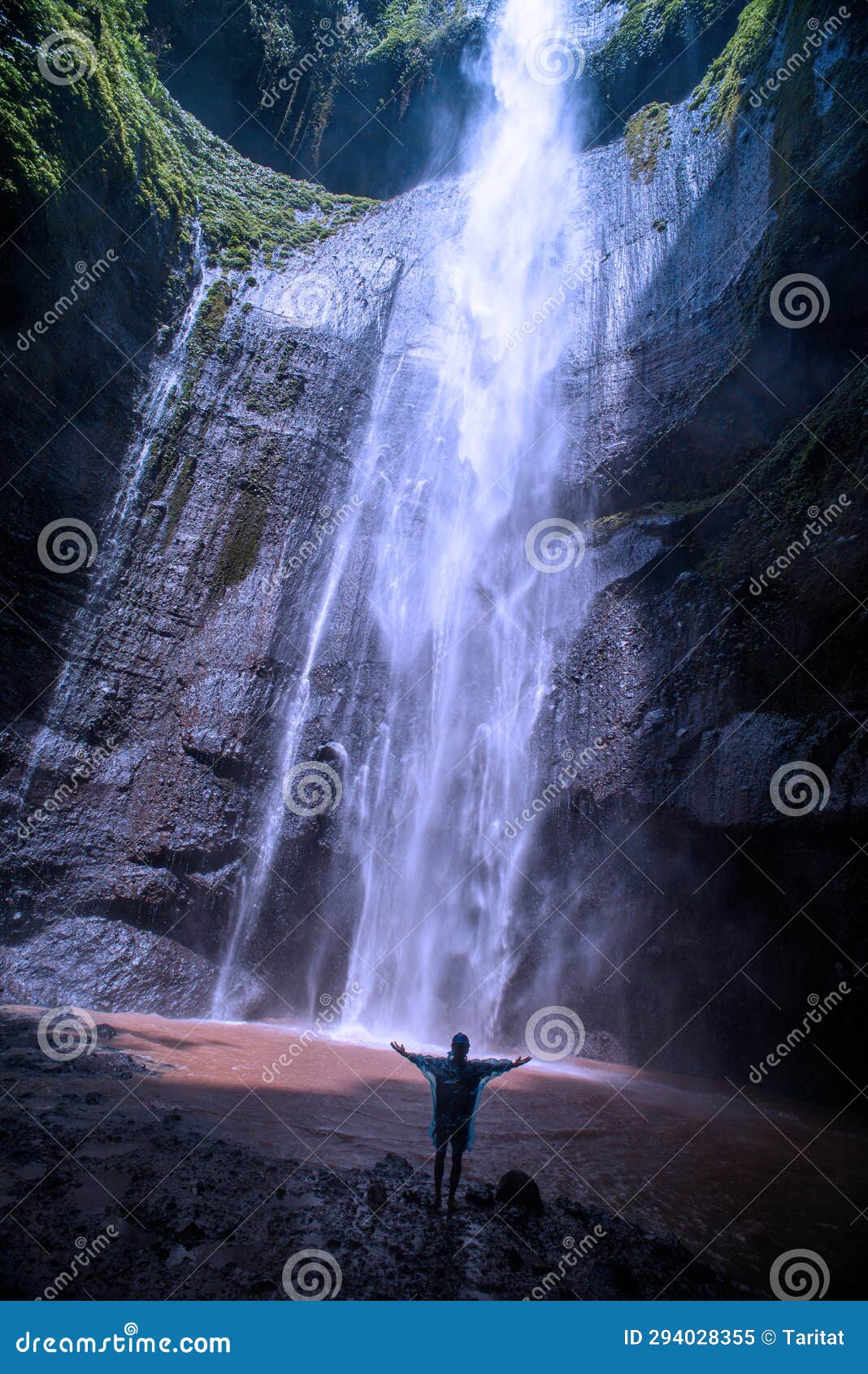 Madakaripura Waterfall is the Tallest Waterfall in Java,Indonesia Stock ...