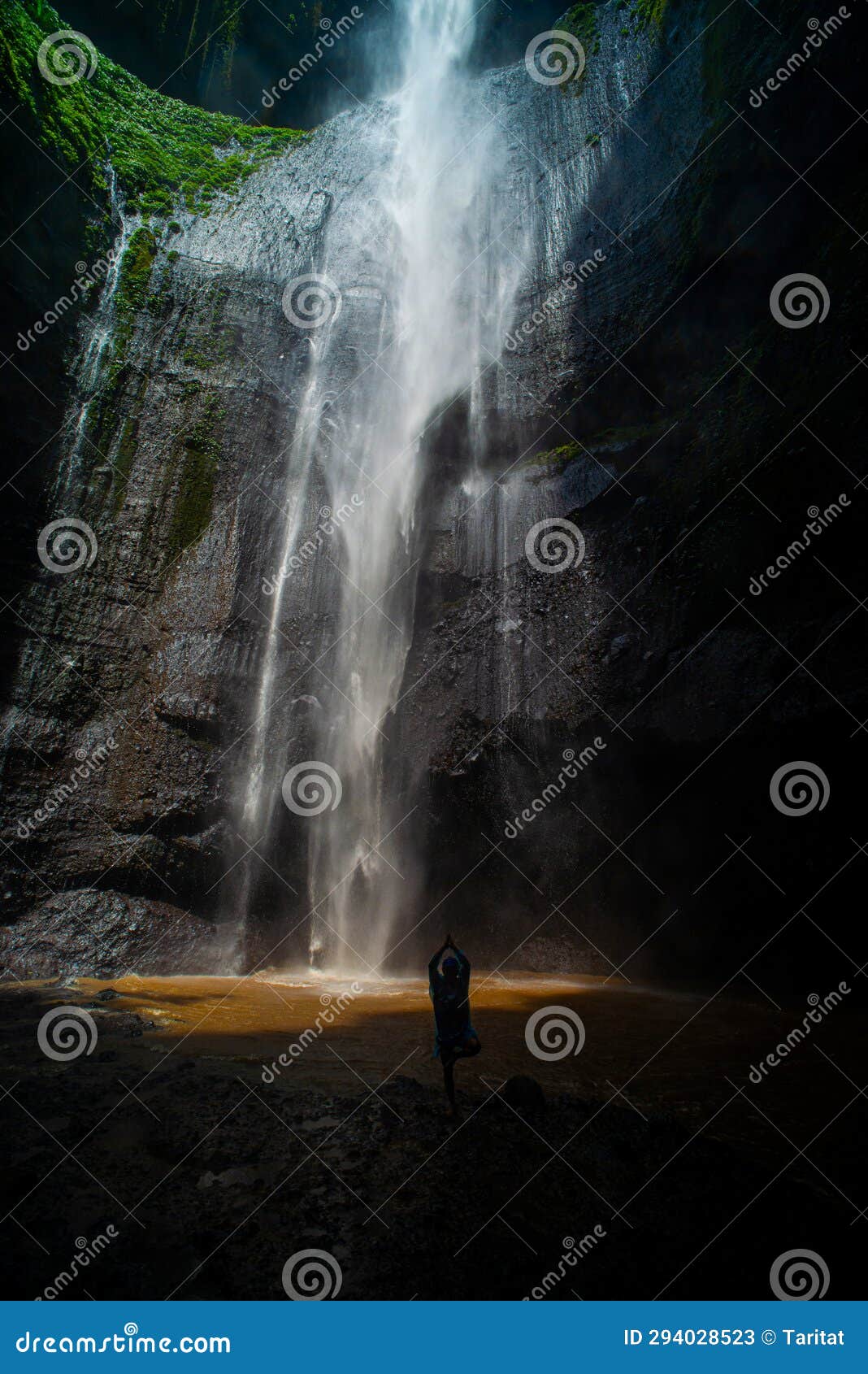 Madakaripura Waterfall is the Tallest Waterfall in Java,Indonesia Stock ...