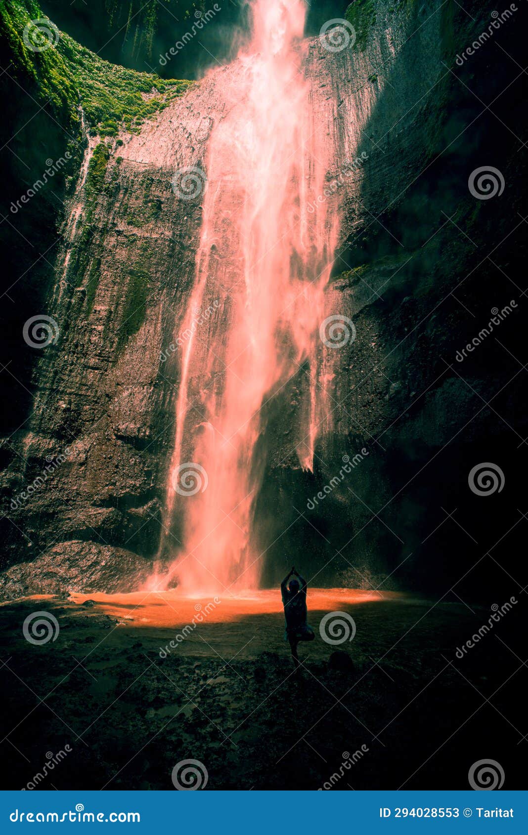 Madakaripura Waterfall is the Tallest Waterfall in Java,Indonesia Stock ...