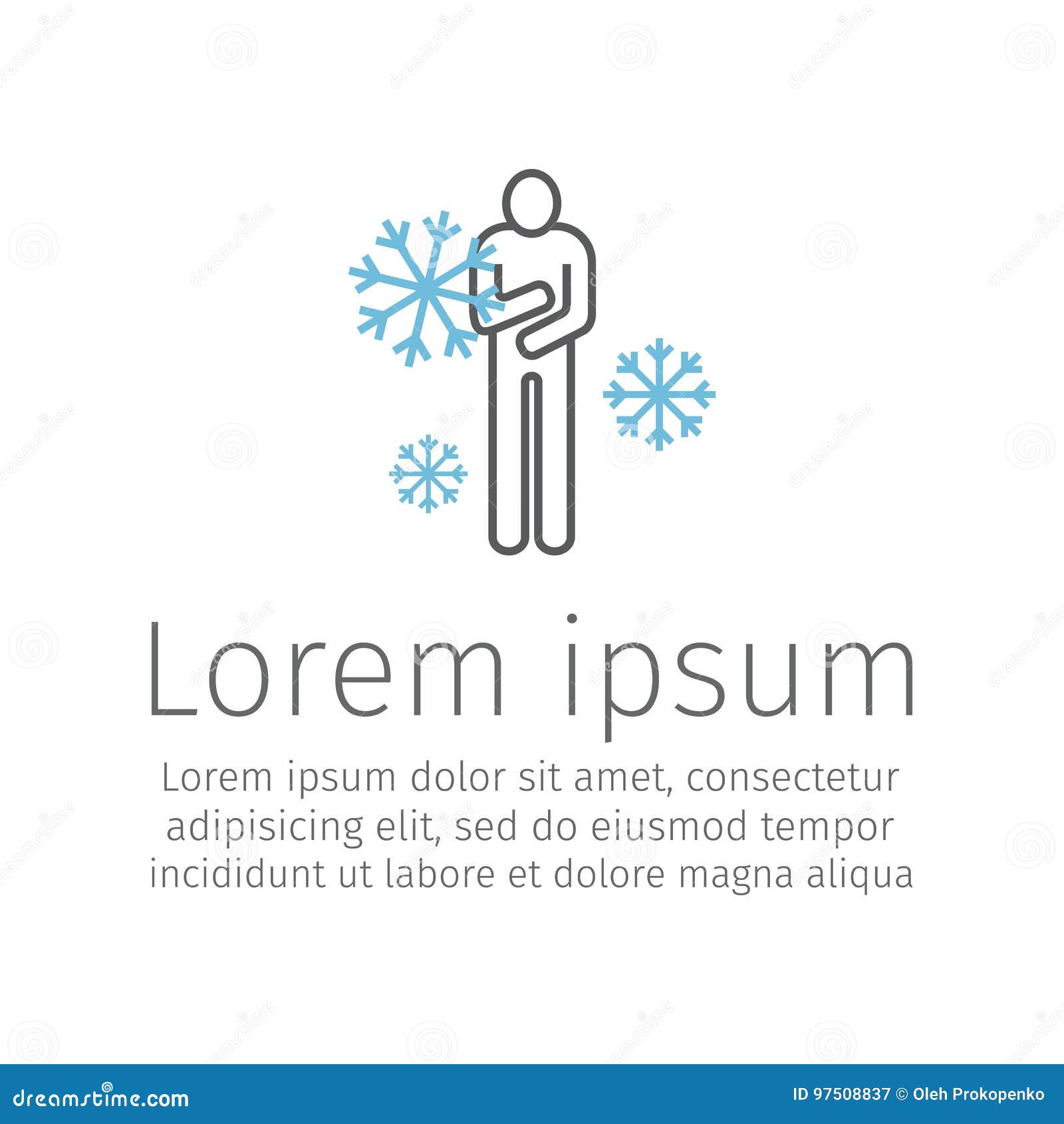 Man Froze, Shivering And Chills, Stick Figure Man Icon Cartoon Vector ...
