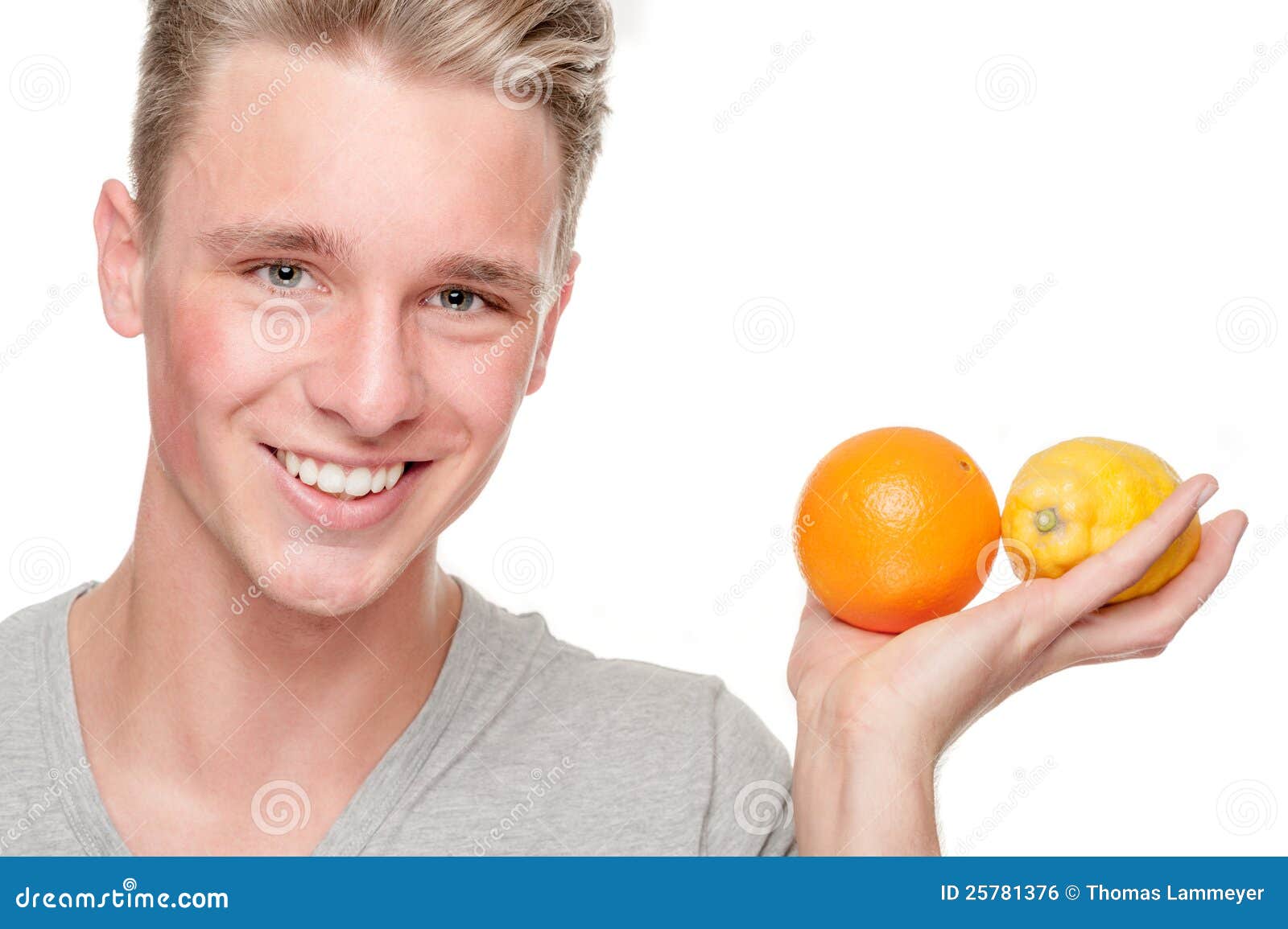 Man with fruits stock photo. Image of healthy, color - 25781376