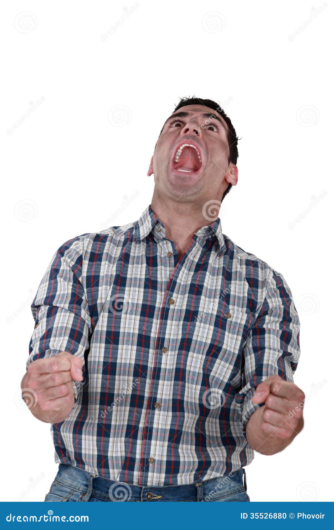 A man full of anger. stock photo. Image of anger, passion - 35526880