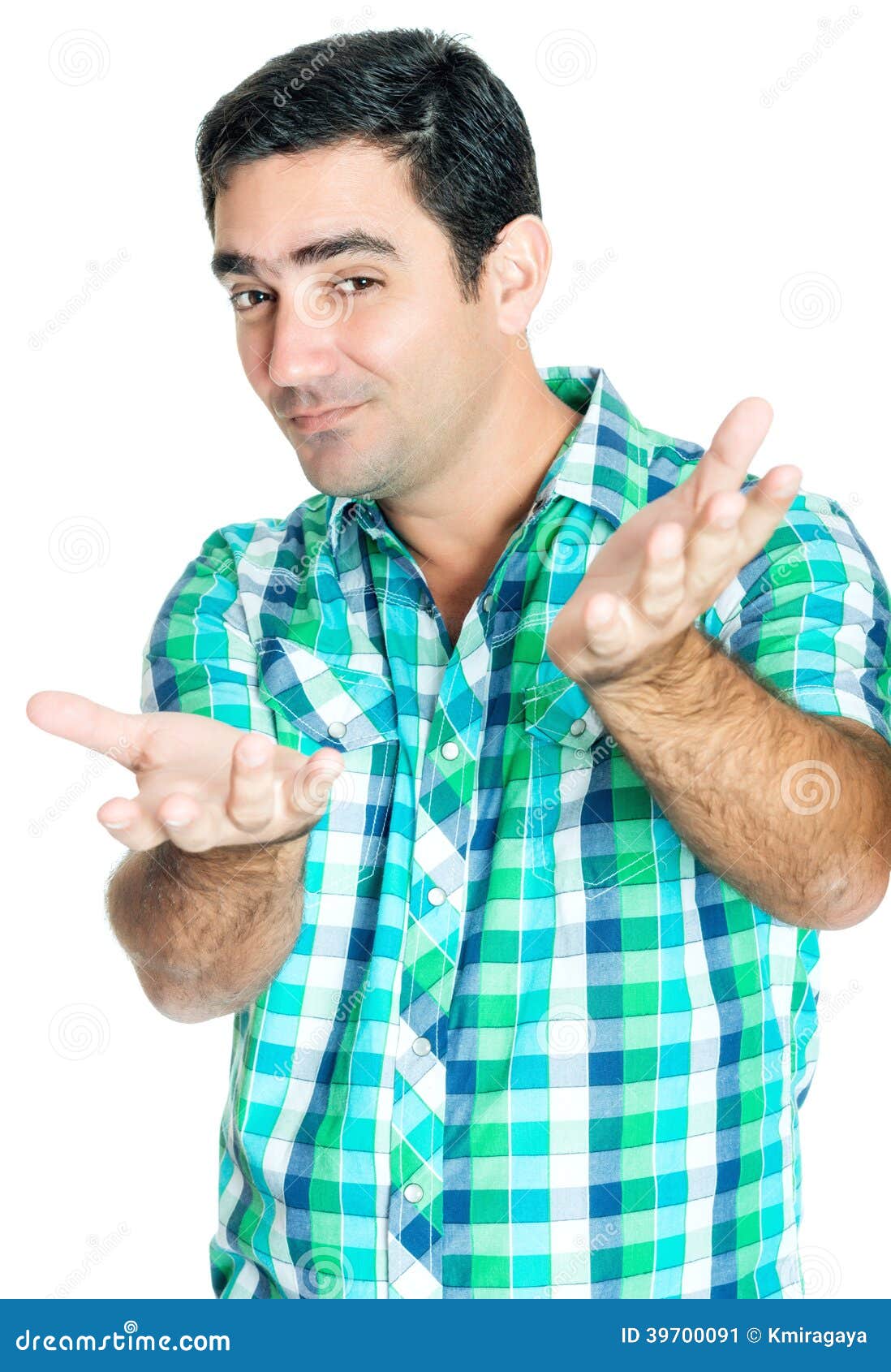 Man with a Funny Excited Expression Stock Image - Image of explain ...