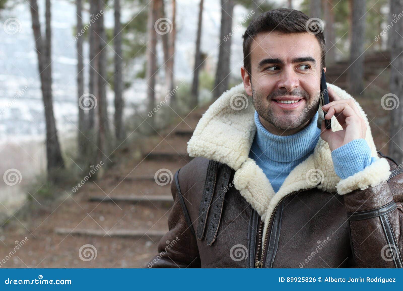 Man with Funny Expression Calling by Phone Stock Photo - Image of ...