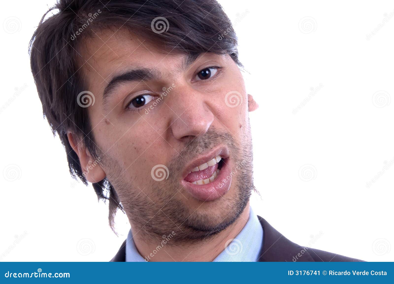 Man With Funny Face Royalty-Free Stock Photography | CartoonDealer.com ...