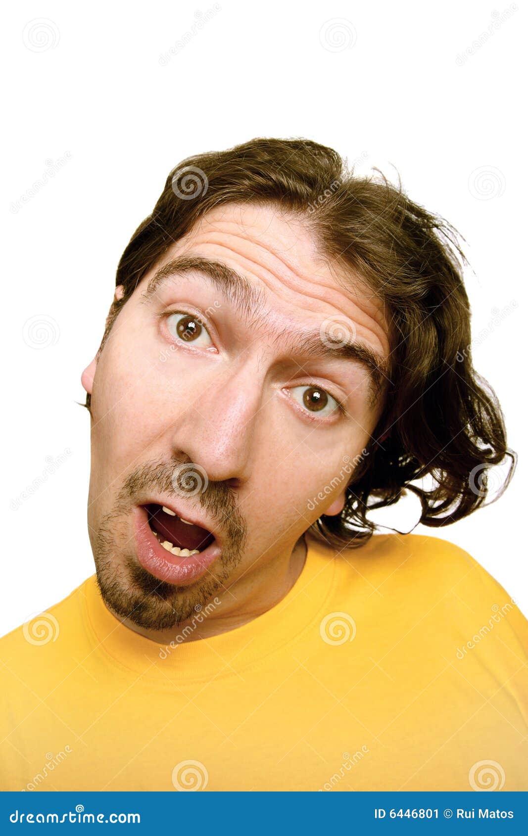 Man with a funny face stock image. Image of shirt, funny - 6446801