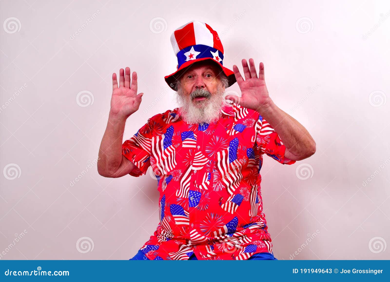 Man with Funny Uncle Sam Hat Waving Stock Image - Image of space ... Man with Funny Uncle Sam Hat Waving Stock Image - Image of space ...