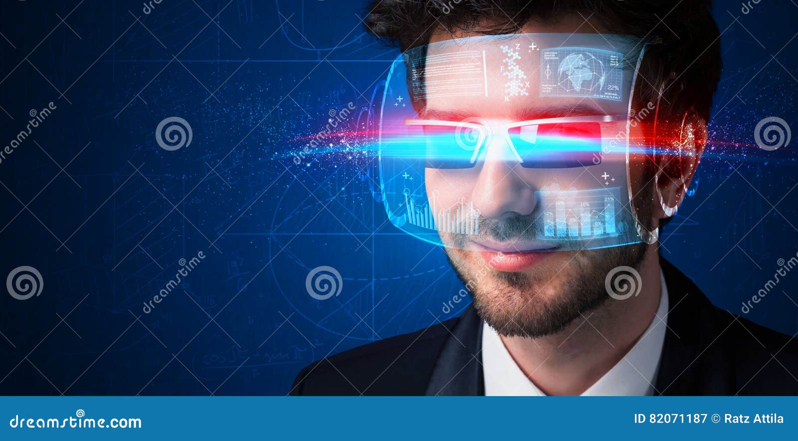 Man with Future High Tech Smart Glasses Stock Image - Image of handsome ... Man with Future High Tech Smart Glasses Stock Image - Image of handsome ...