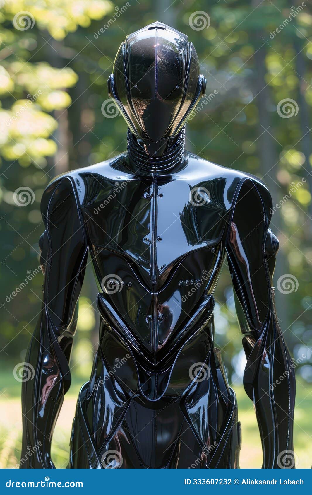 A Man of the Future in a State-of-the-art Cybernetic Suit. the Concept ...