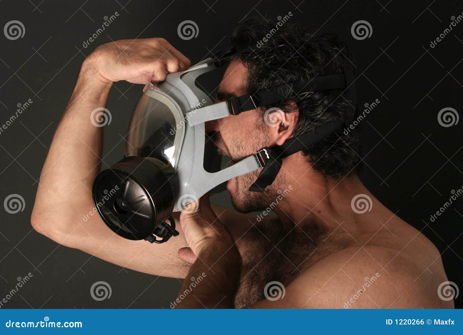 Man with gas mask stock photo. Image of person, life, safe - 1220266