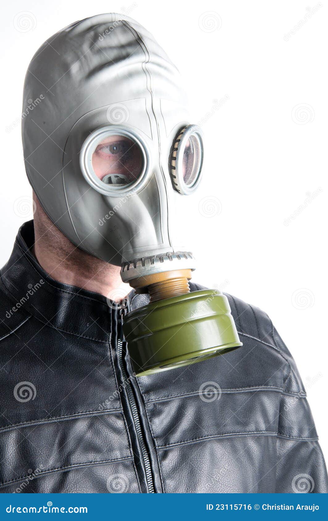 Man in Gas Mask stock photo. Image of nuclear, biohazard - 23115716