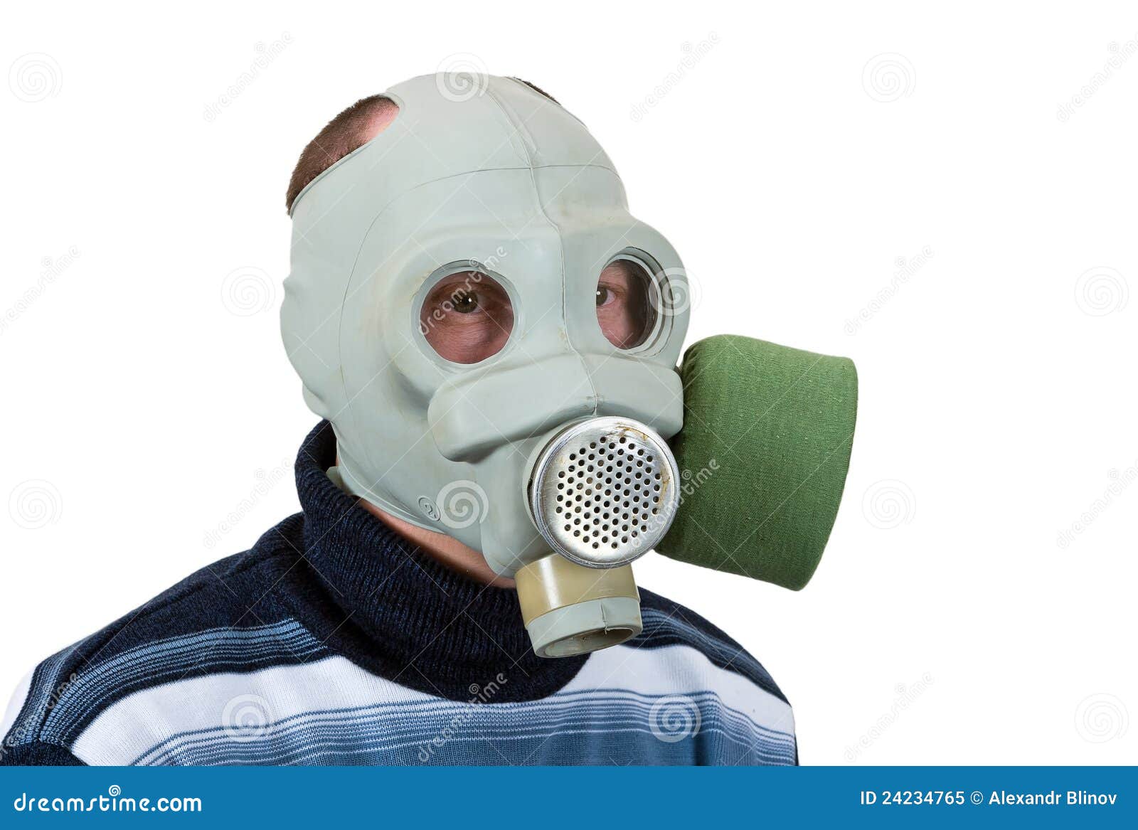 Man in gas mask stock image. Image of human, rubber, concept - 24234765