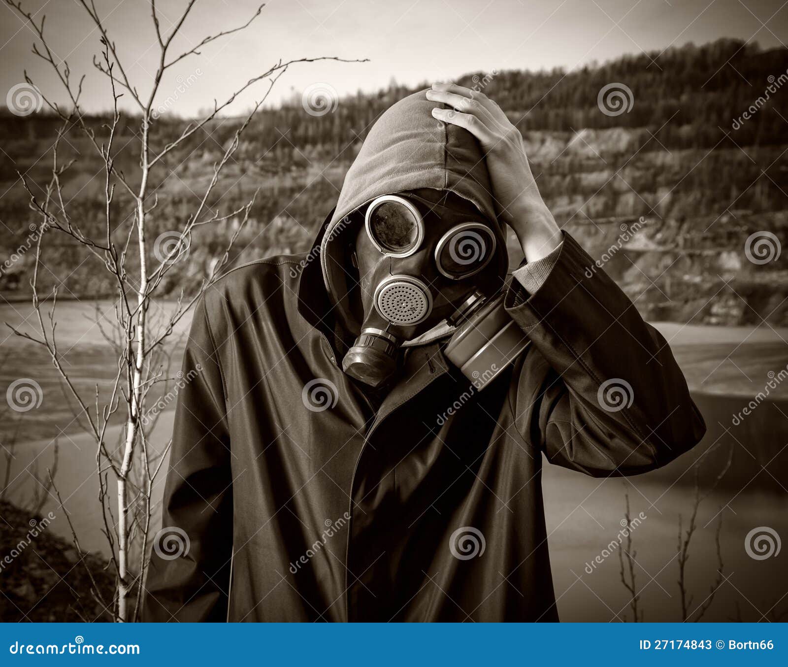 A man in a gas mask stock image. Image of industry, disaster - 27174843