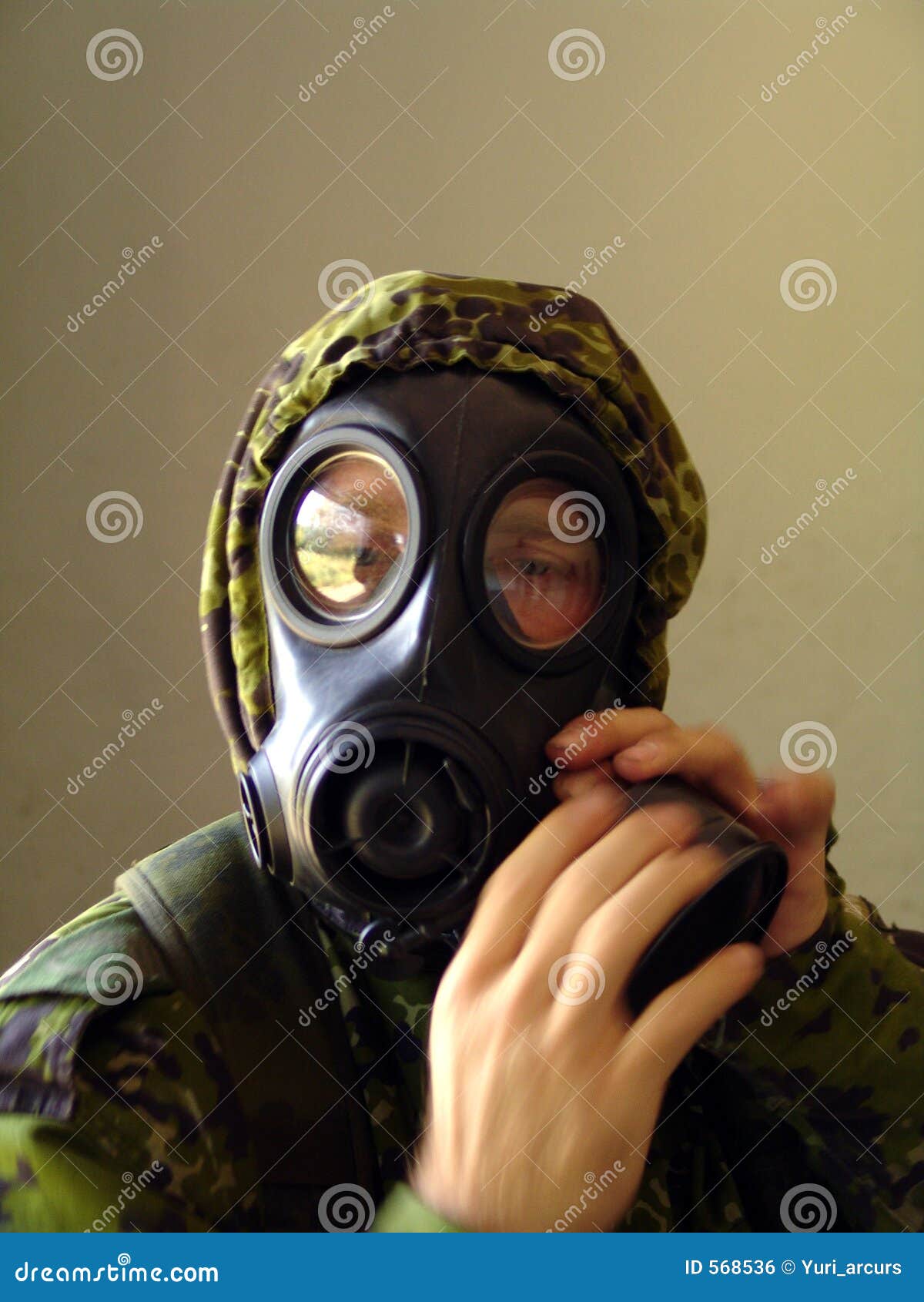 Man with gas mask stock photo. Image of green, arsenal - 568536