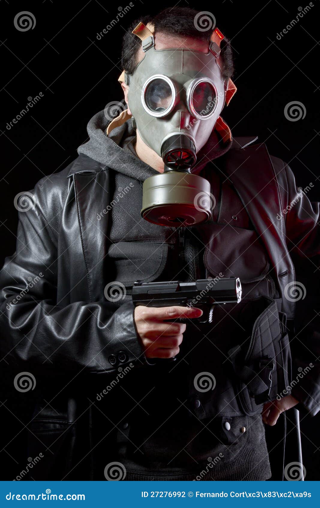 Gas Mask With Gun Logo