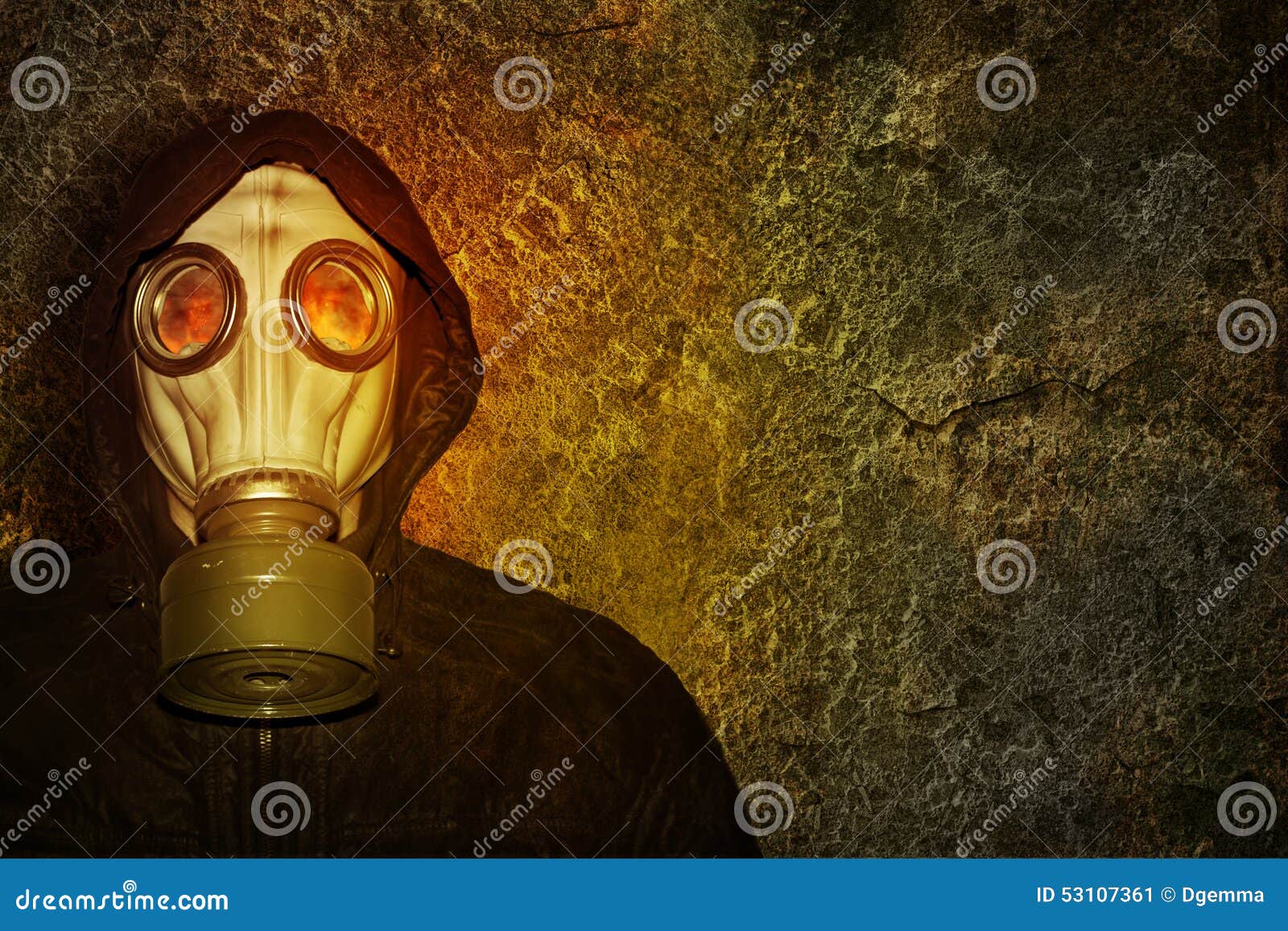 A man in a gas mask stock image. Image of bright, ecology - 53107361