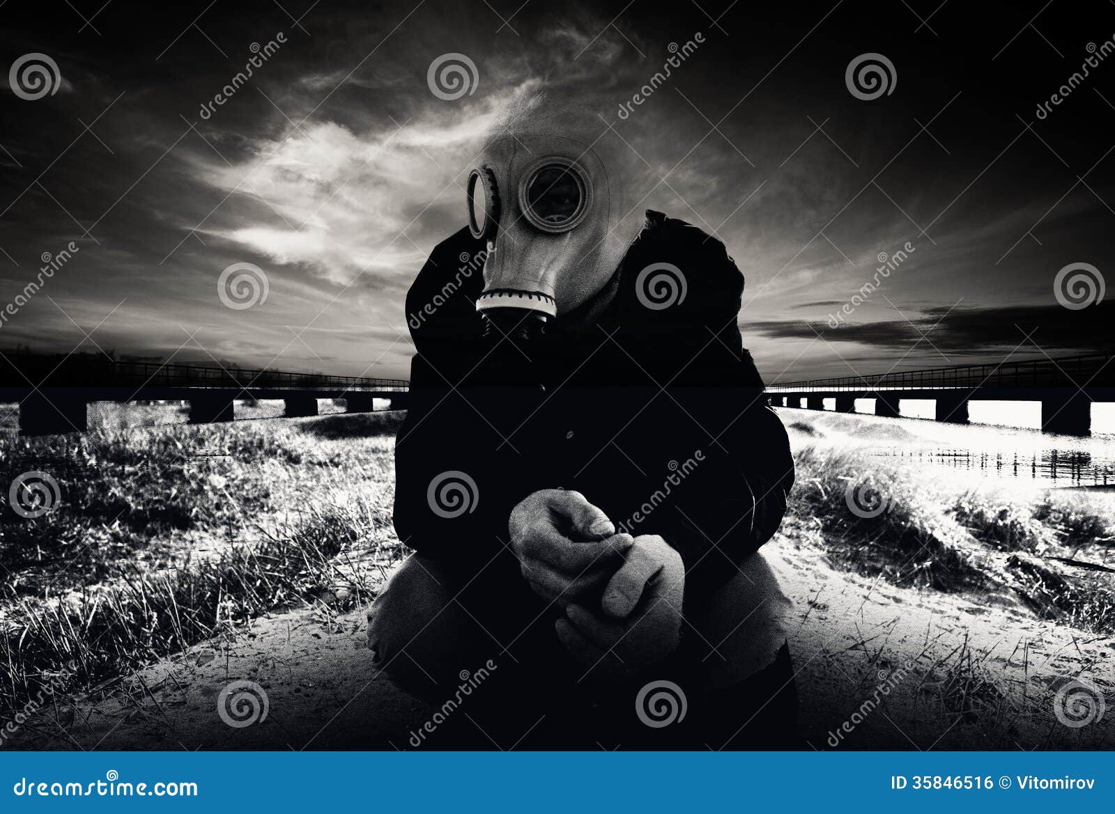 Man in gas mask stock photo. Image of fiery, flame, idea - 35846516
