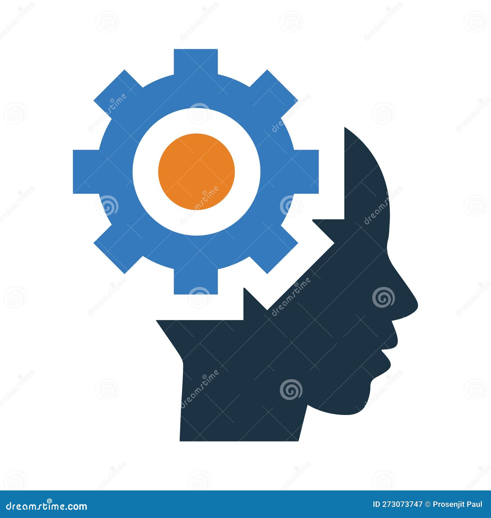 Man, Gear, Head, Human Technology Icon Stock Vector - Illustration of ...