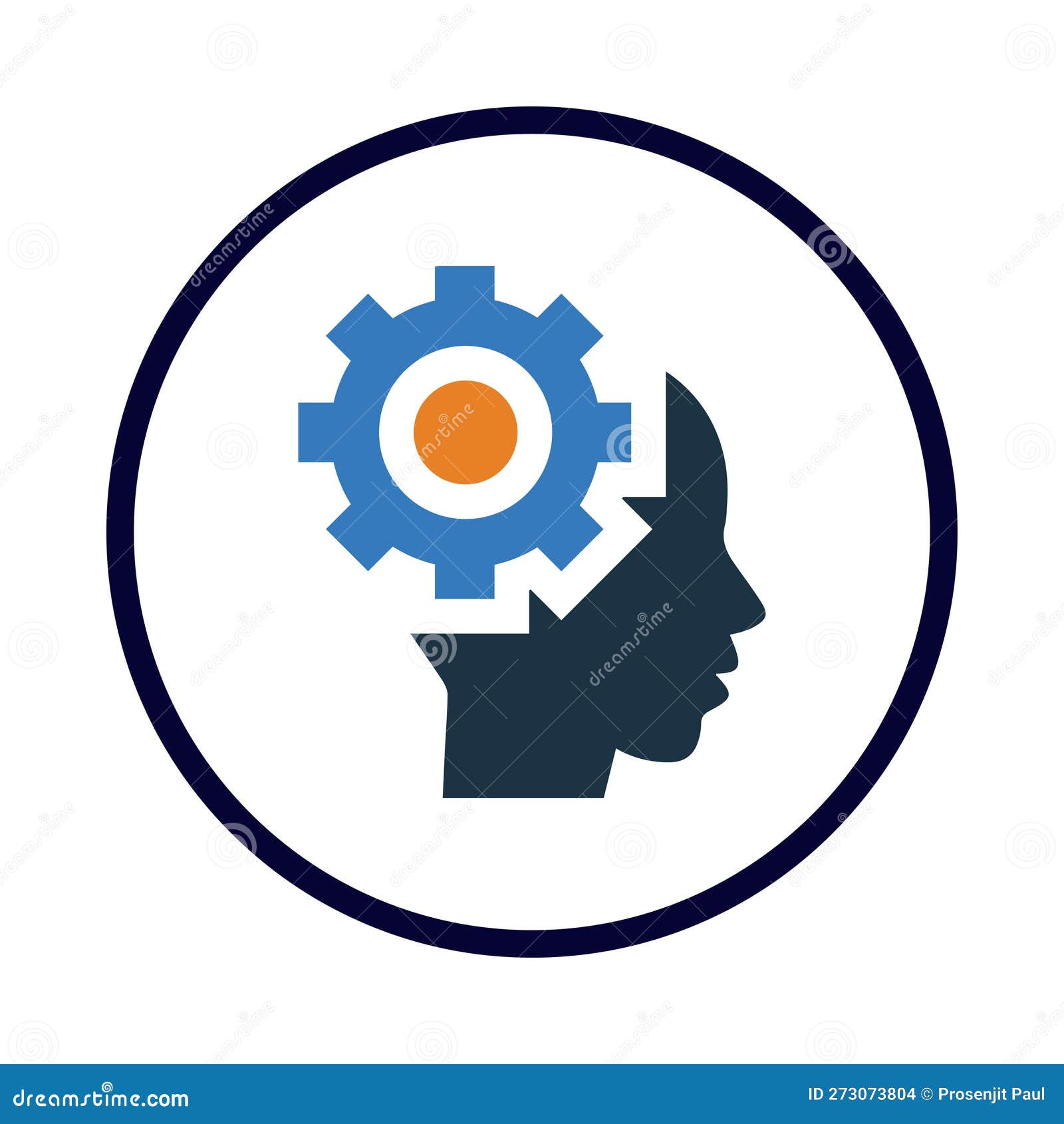 Man, Gear, Head, Human Technology Icon Stock Vector - Illustration of ...