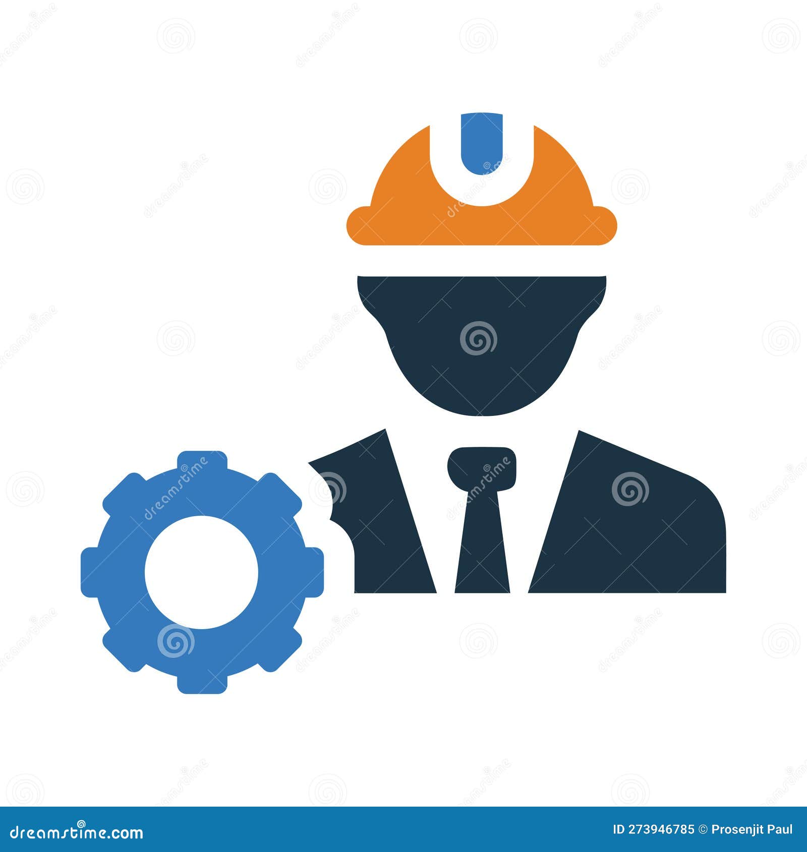 Man, Gear, People, Management, Maintenance Worker Icon Stock Vector ...