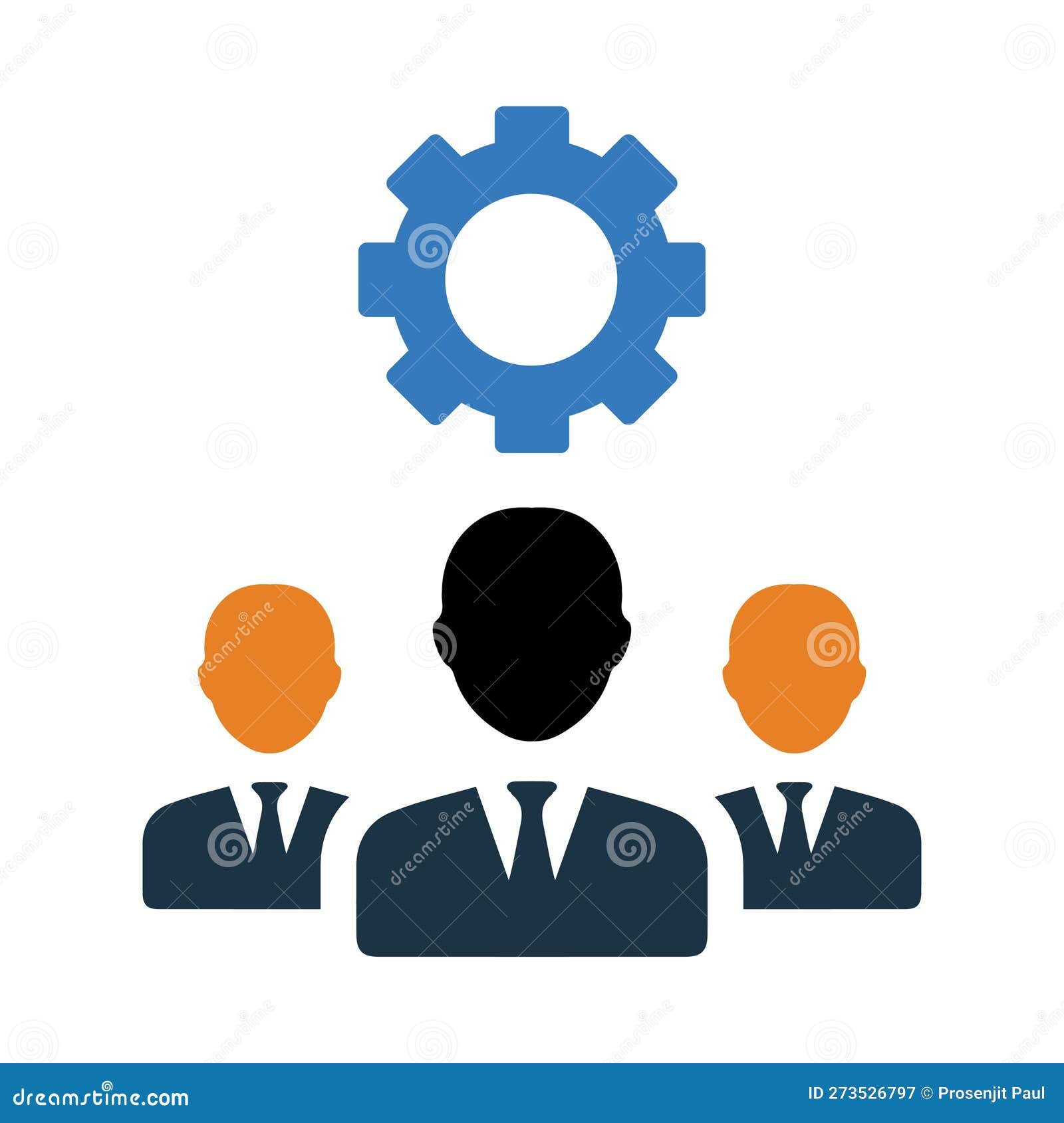 Man, Gear, People, Management, Stuff Maintenance Icon Stock Vector ...