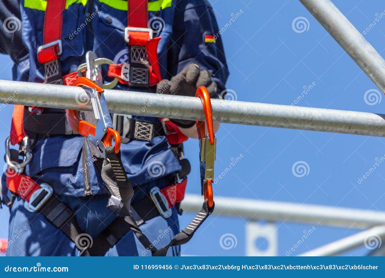 Man from German Technical Emergency Service Stock Photo - Image of ...