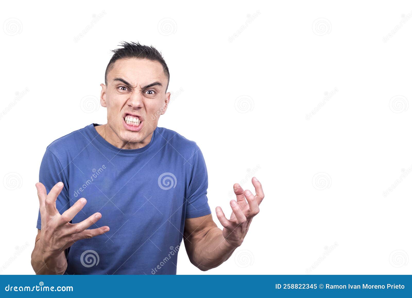 Man Gesticulating with His Hands in Furious Stock Image - Image of ...