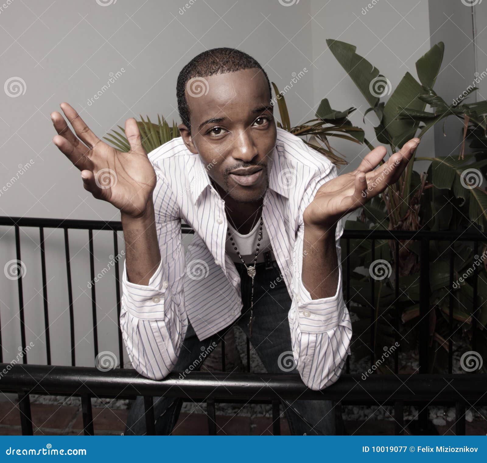 Man Gesturing with His Hands Stock Image - Image of hands, american ...
