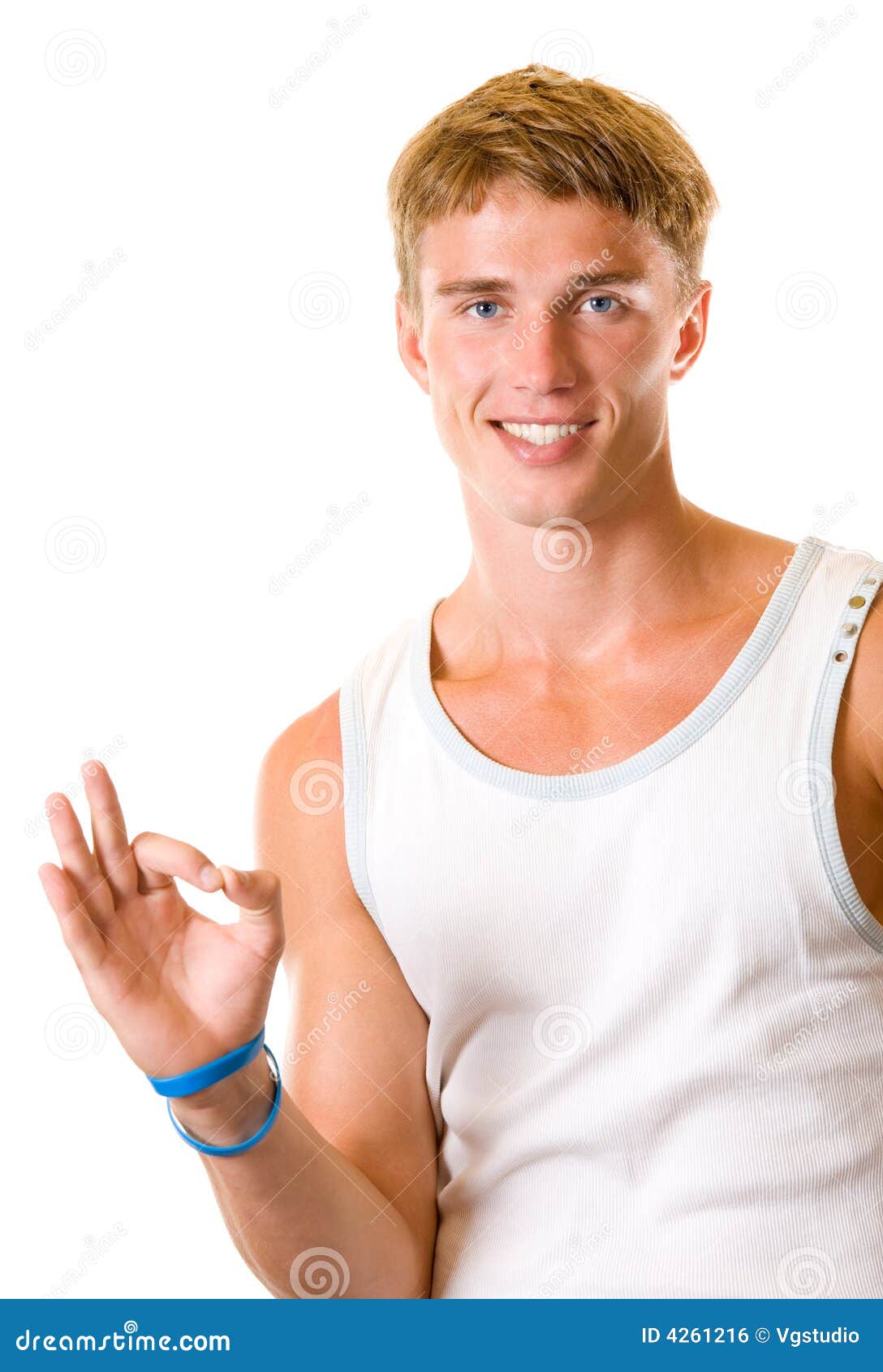Man gesturing, isolated stock photo. Image of european - 4261216