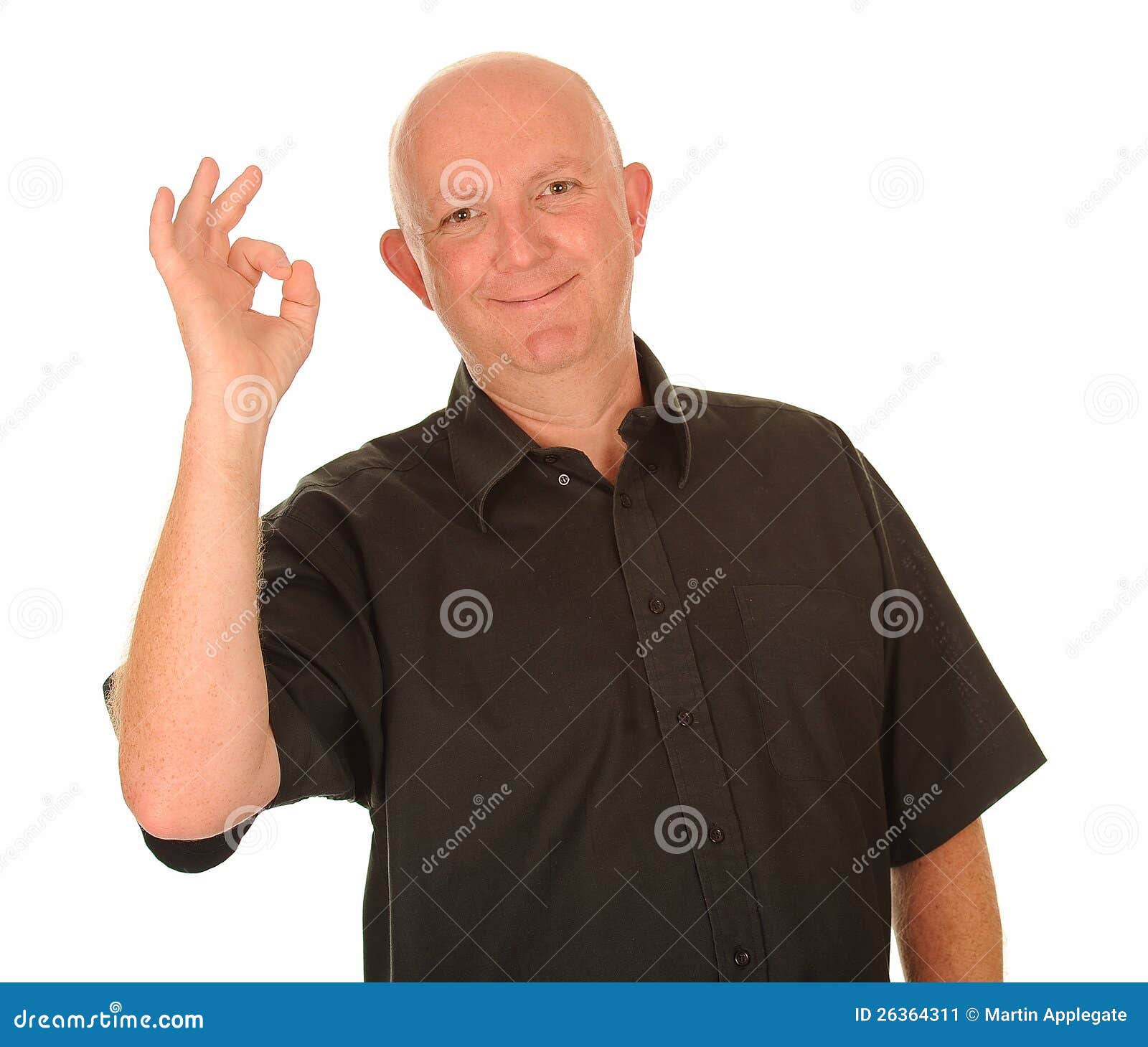 Man gesturing okay stock image. Image of friendly, happy - 26364311