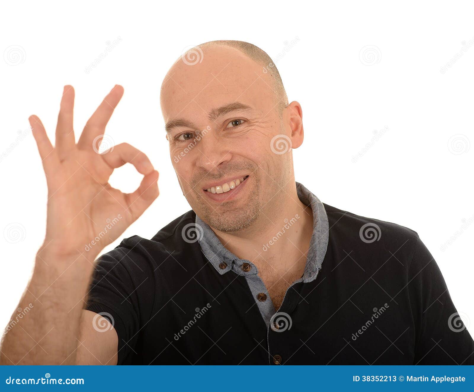 Man gesturing okay stock image. Image of gesturing, caucasian - 38352213