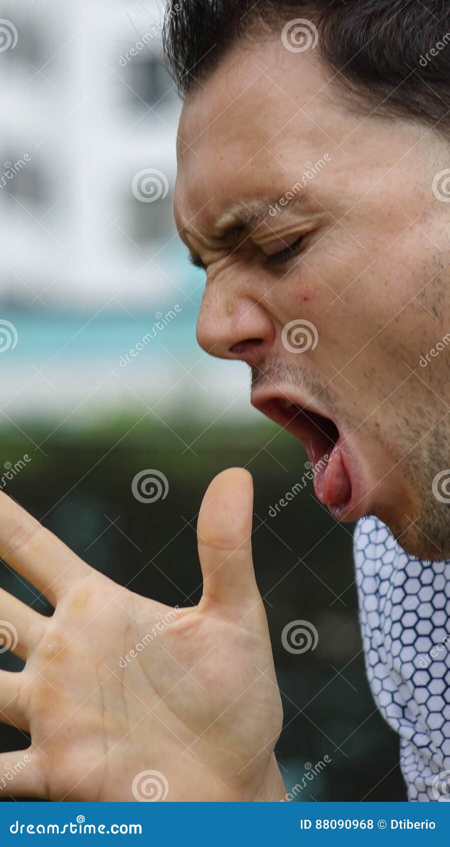 Man Gesturing To Vomit stock photo. Image of signing - 88090968