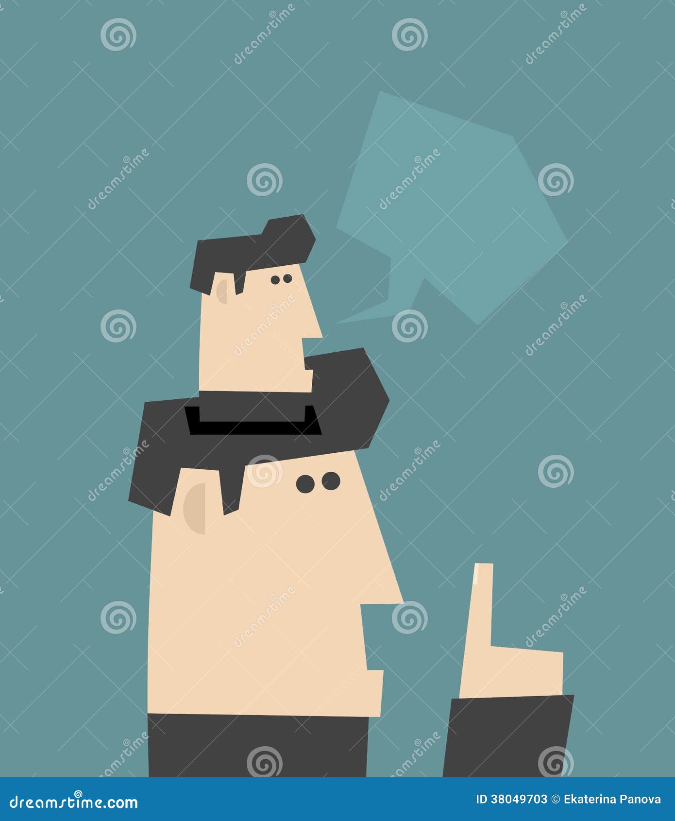 Man get an idea. stock vector. Illustration of brain - 38049703