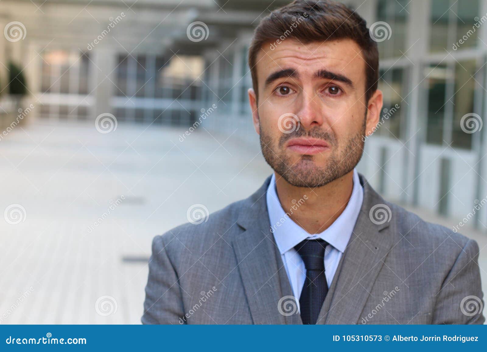 Man Getting Devastating News in the Office Stock Image - Image of ...