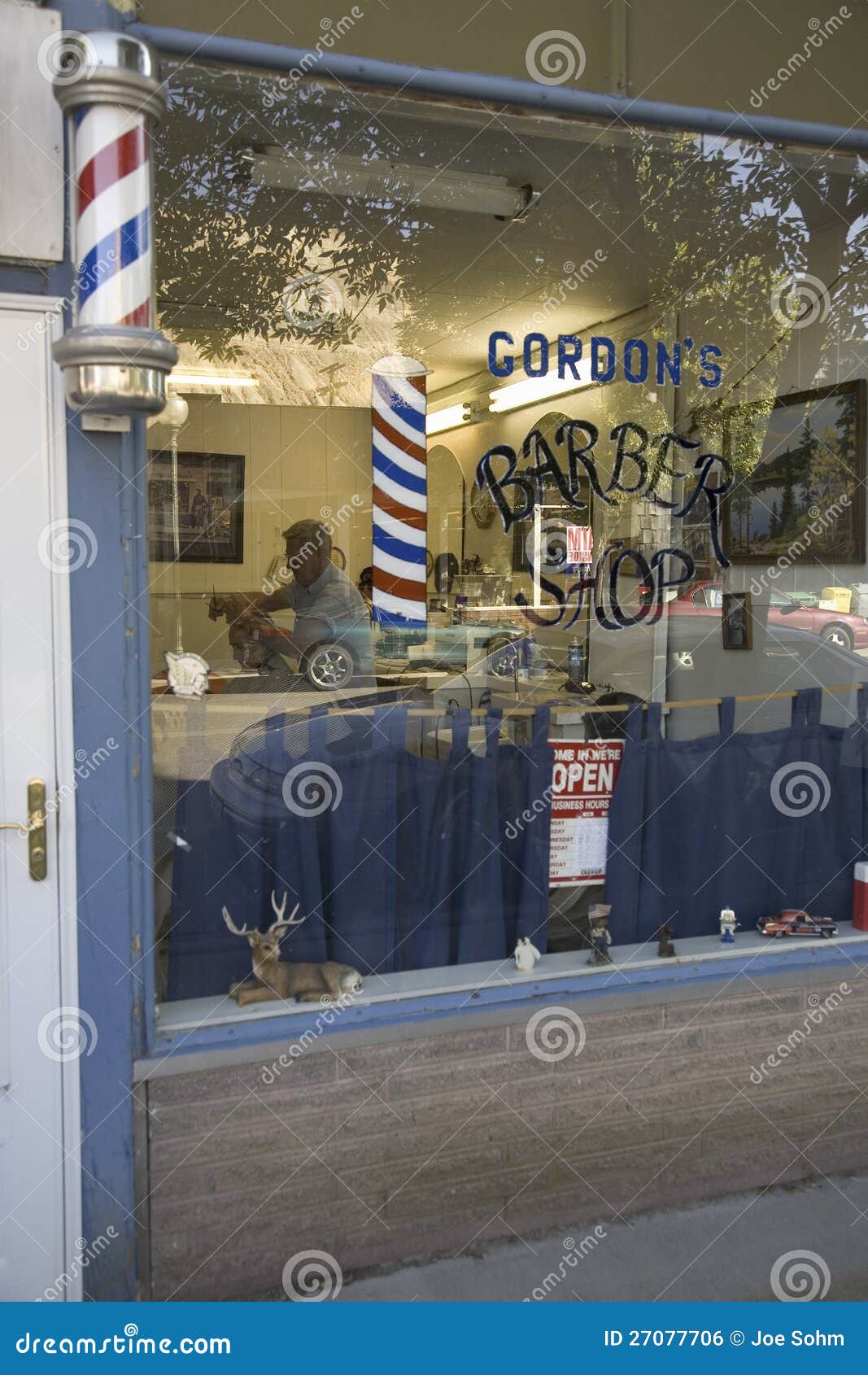 Man Getting Haircut in Gordon S Barbershop Editorial Photo - Image of ...