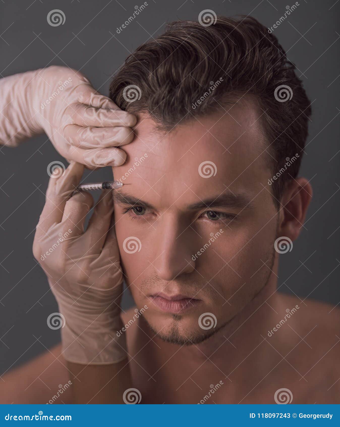 Man getting injection stock image. Image of operation - 118097243