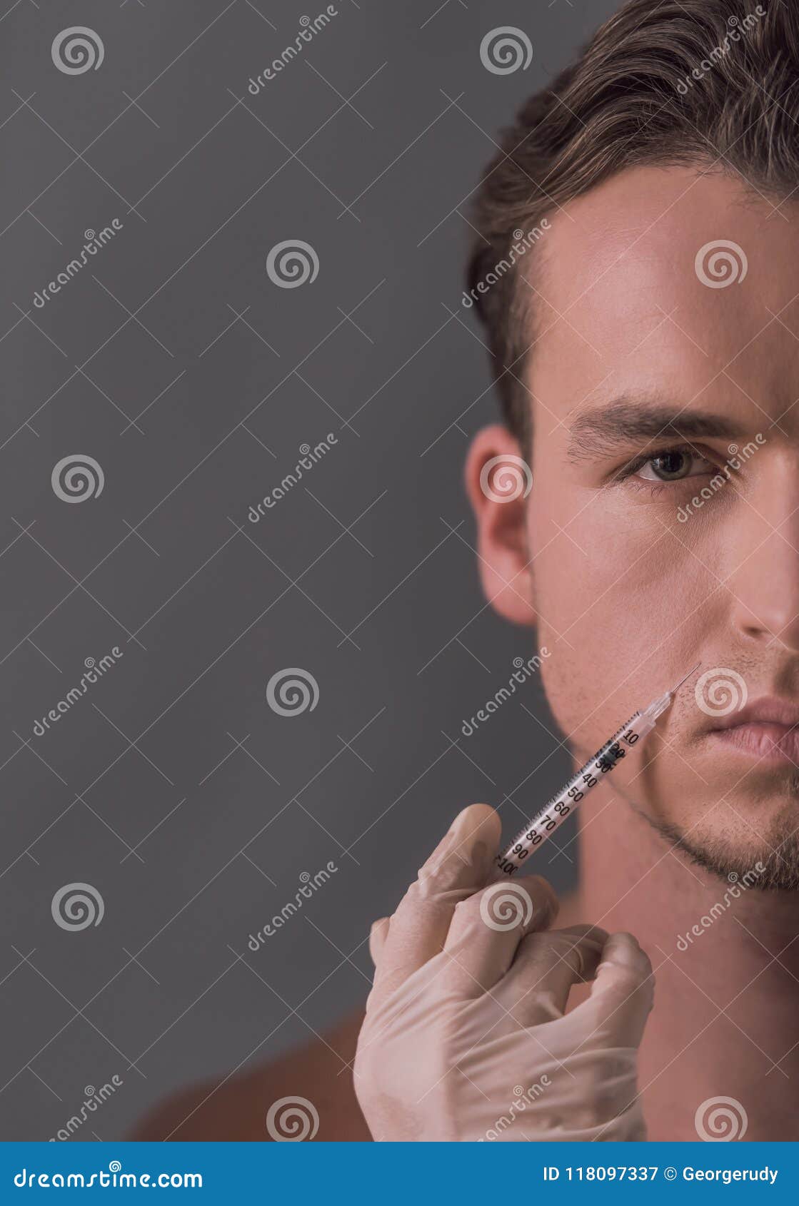 Man getting injection stock image. Image of medical - 118097337