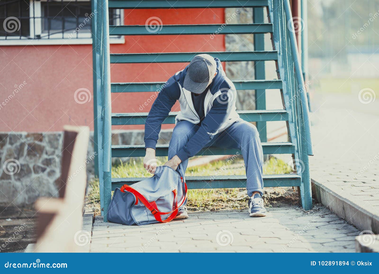 A Man is Getting Ready To Workout Stock Photo - Image of body, healthy ...