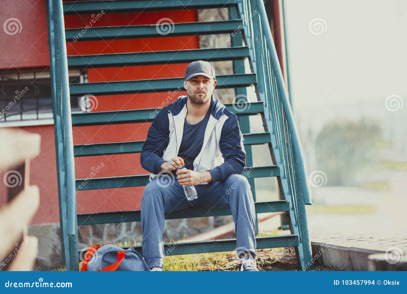 A Man is Getting Ready To Workout Stock Photo - Image of attractive ...