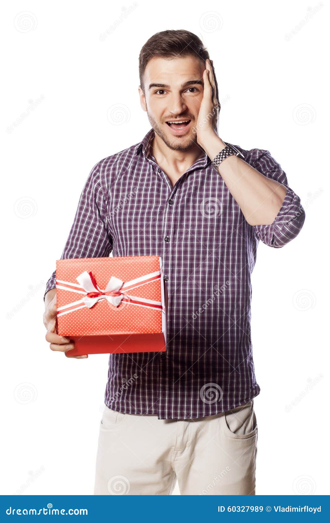 Man with a gift stock image. Image of celebration, people - 60327989