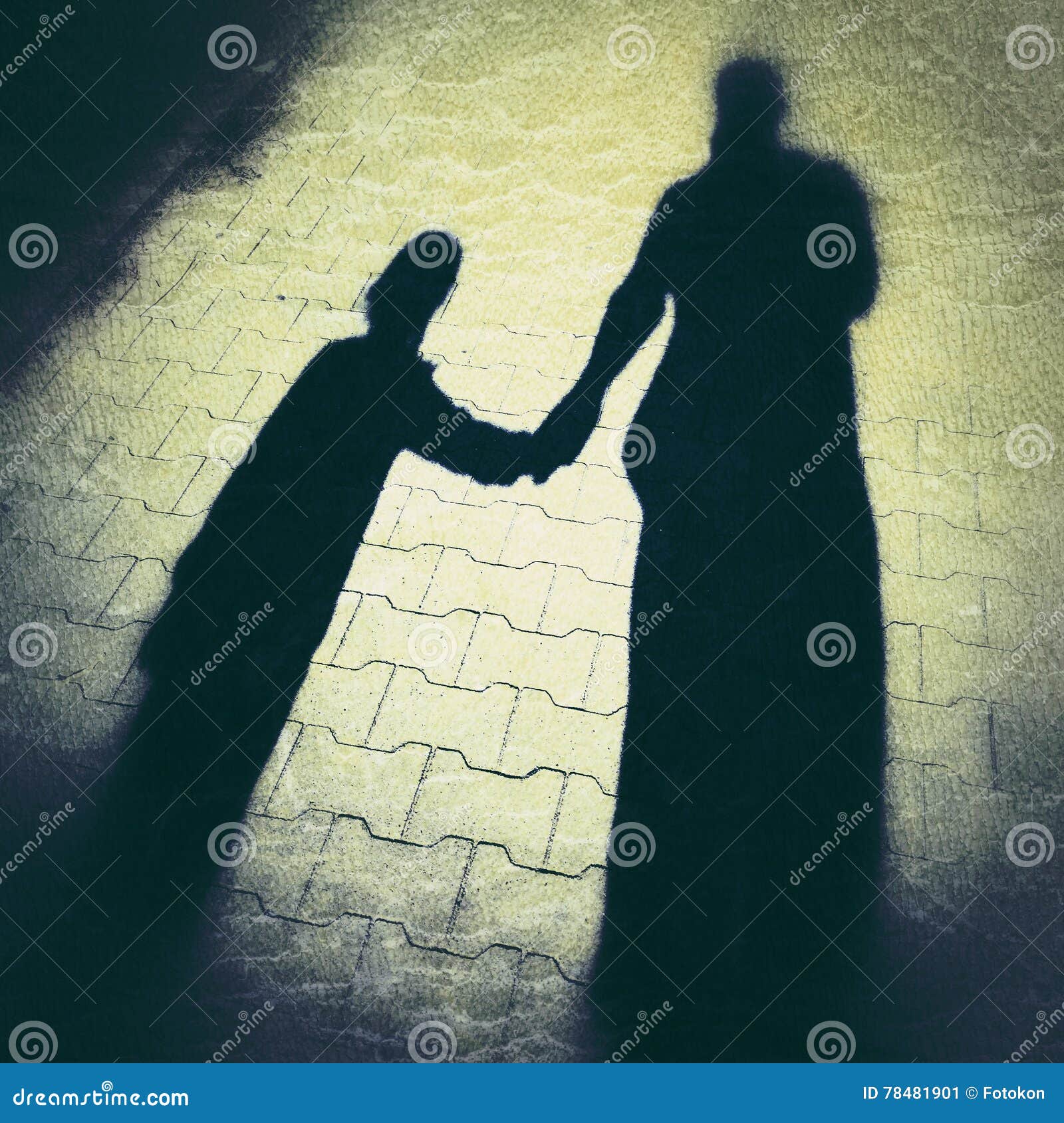 Man and girl editorial photo. Image of shadow, sidewalk - 78481901