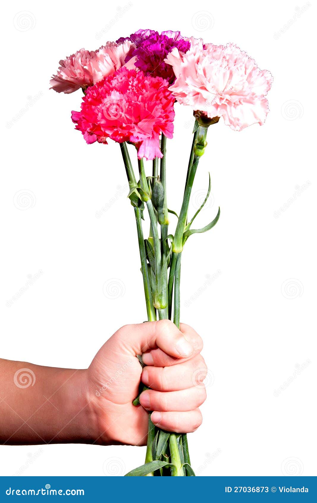 Man Gives a Bouquet of Flowers Stock Image - Image of spring, giving ...