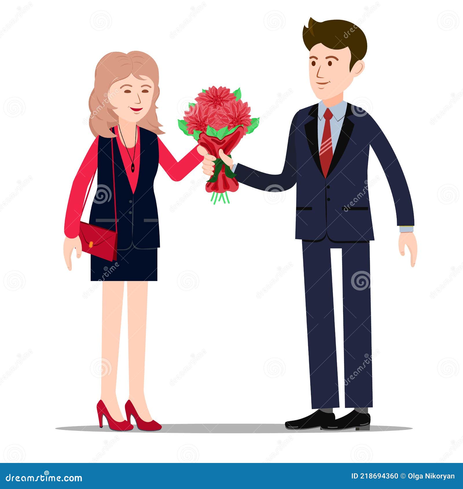 Man Gives Flowers For Woman Clipart. Man Gives Flowers For Woman Vector ... Man Gives Flowers For Woman Clipart. Man Gives Flowers For Woman Vector ...