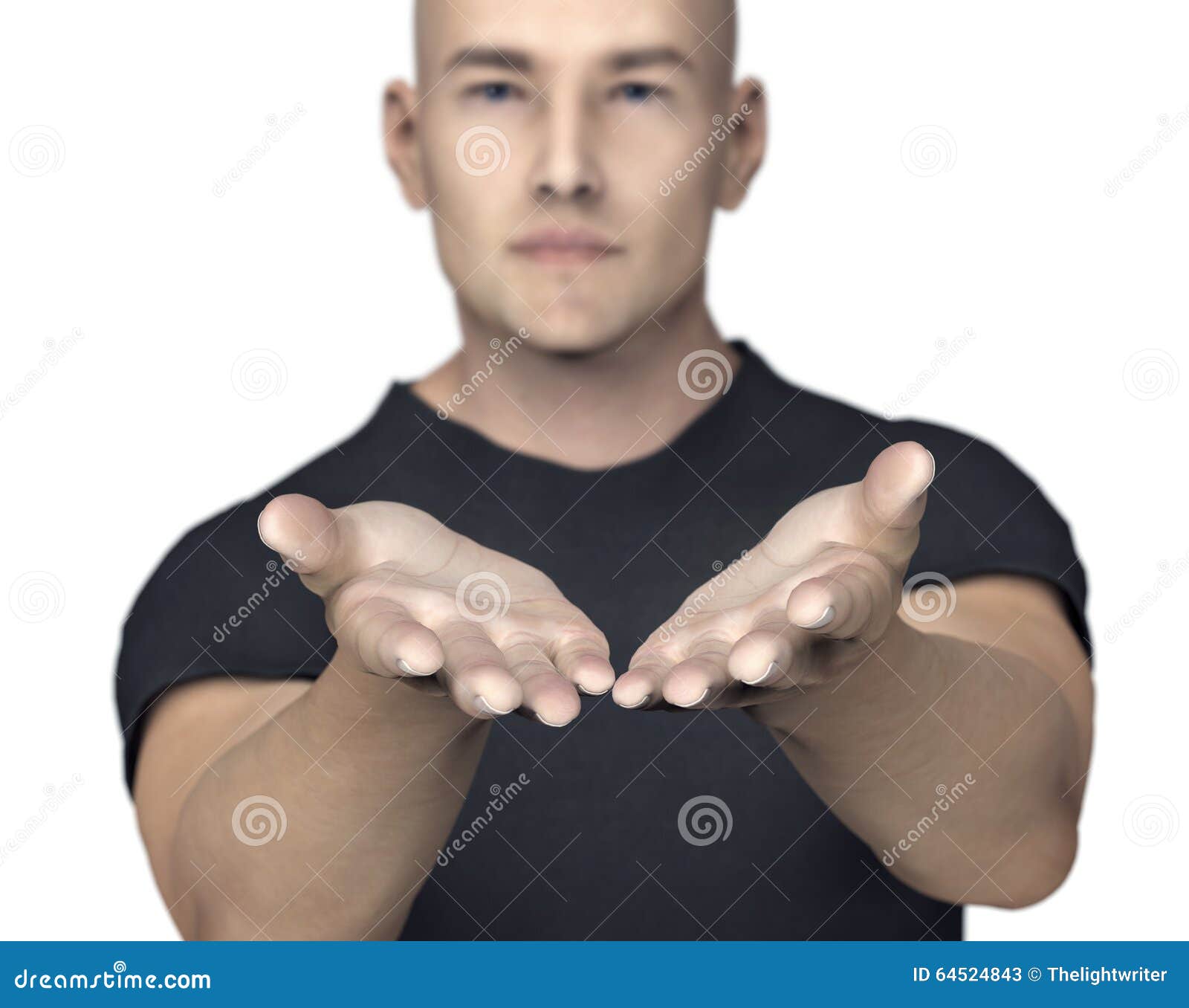 Man with Giving or Begging Hands Gesture Stock Image - Image of give ...