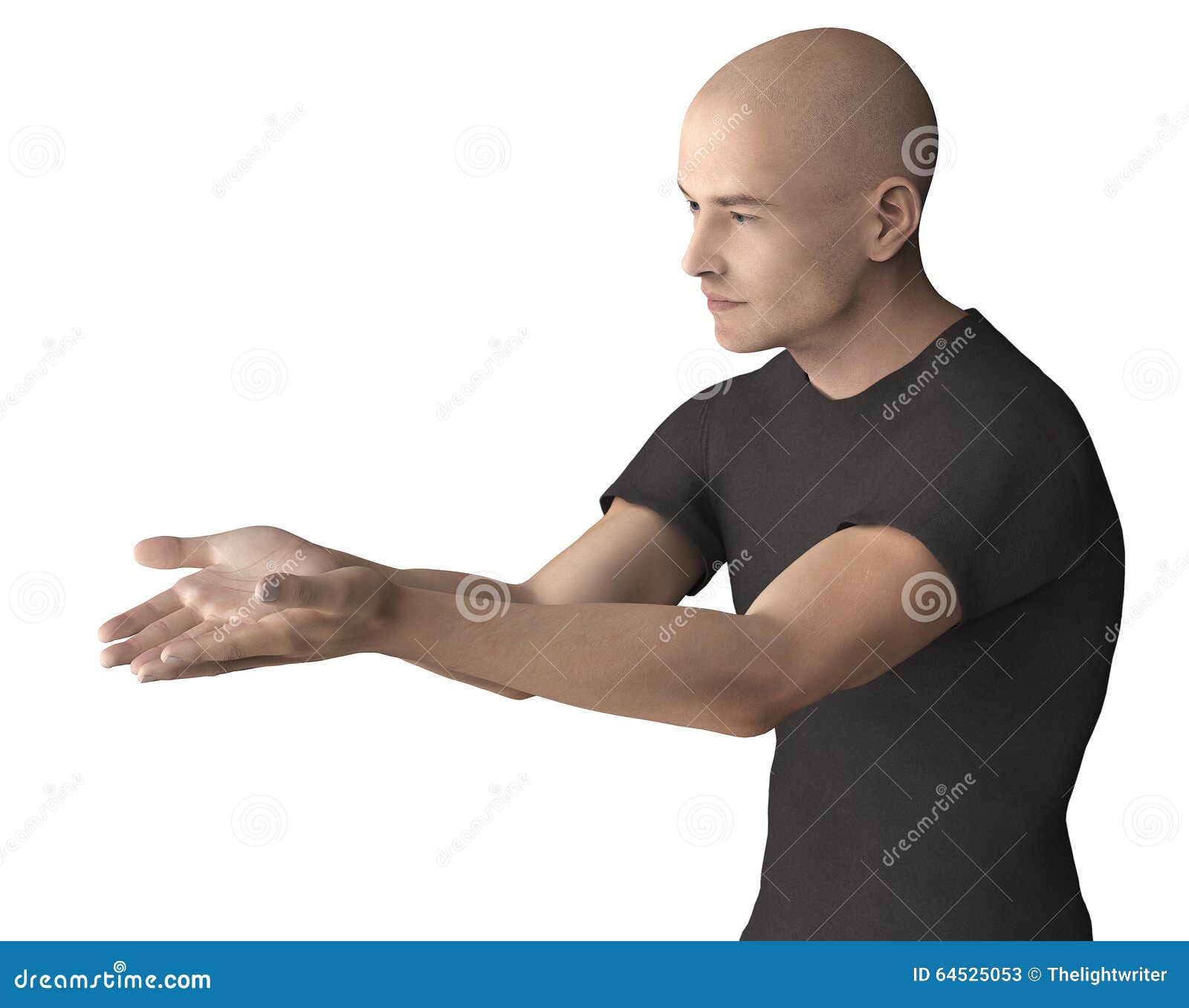Man with Giving or Begging Hands Gesture Stock Image - Image of showing ...